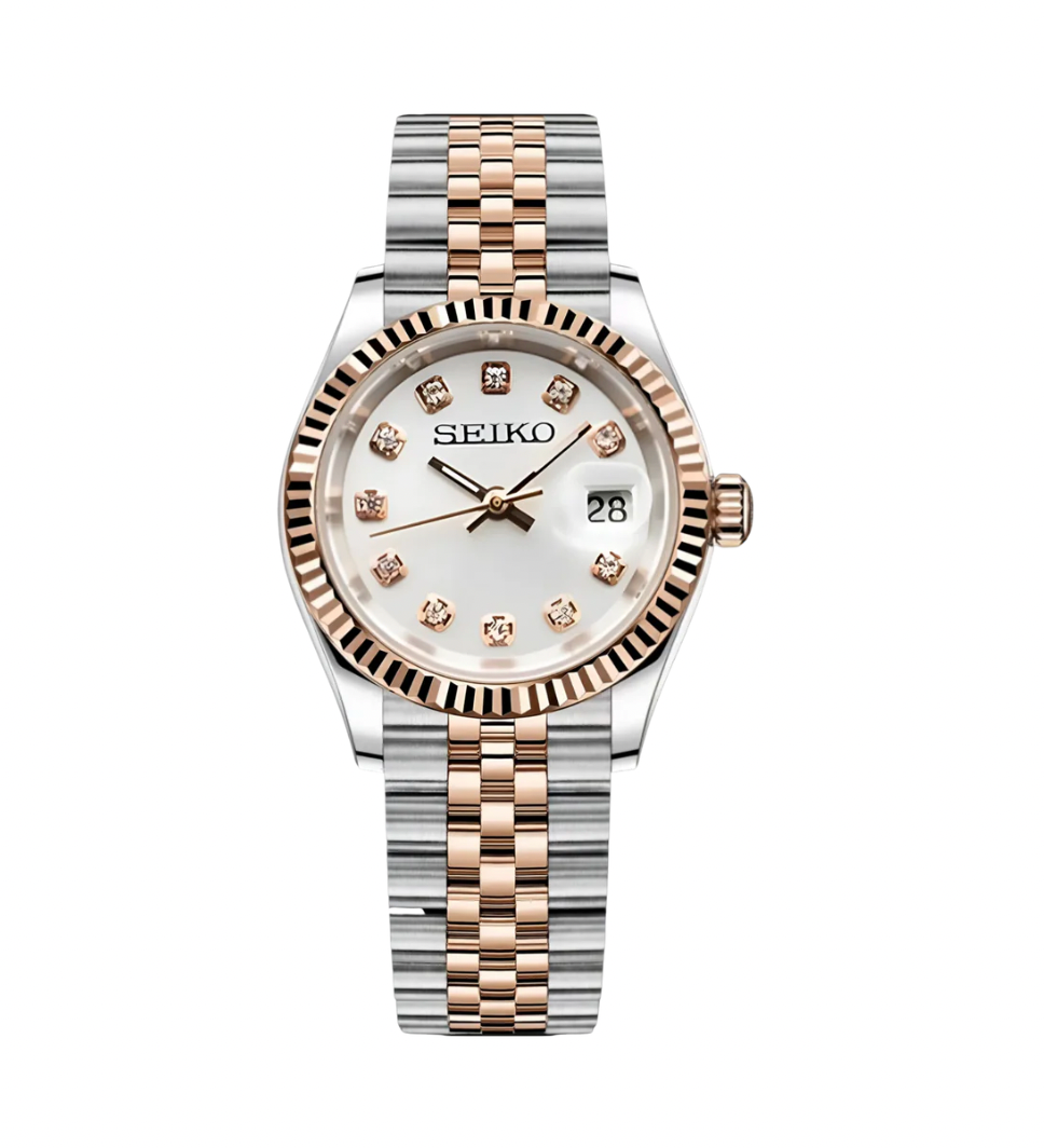 MOD DATE JUST - BI-TON LADY WHITE – CHRONOS CLASSICS